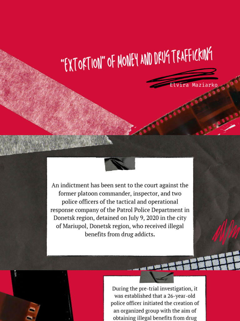 Extortion of Money and Drug Trafficking | PDF