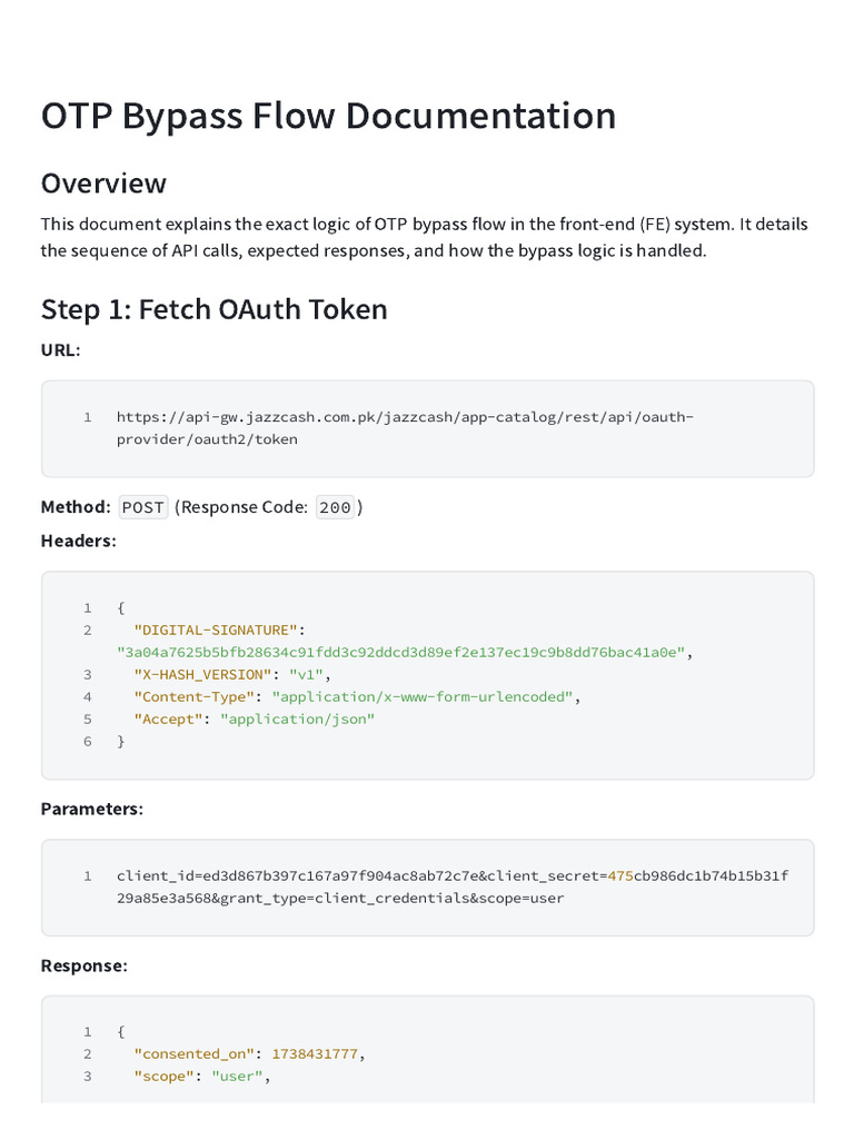 OTP Bypass Flow Documentation | PDF | Cyberspace | Cryptography