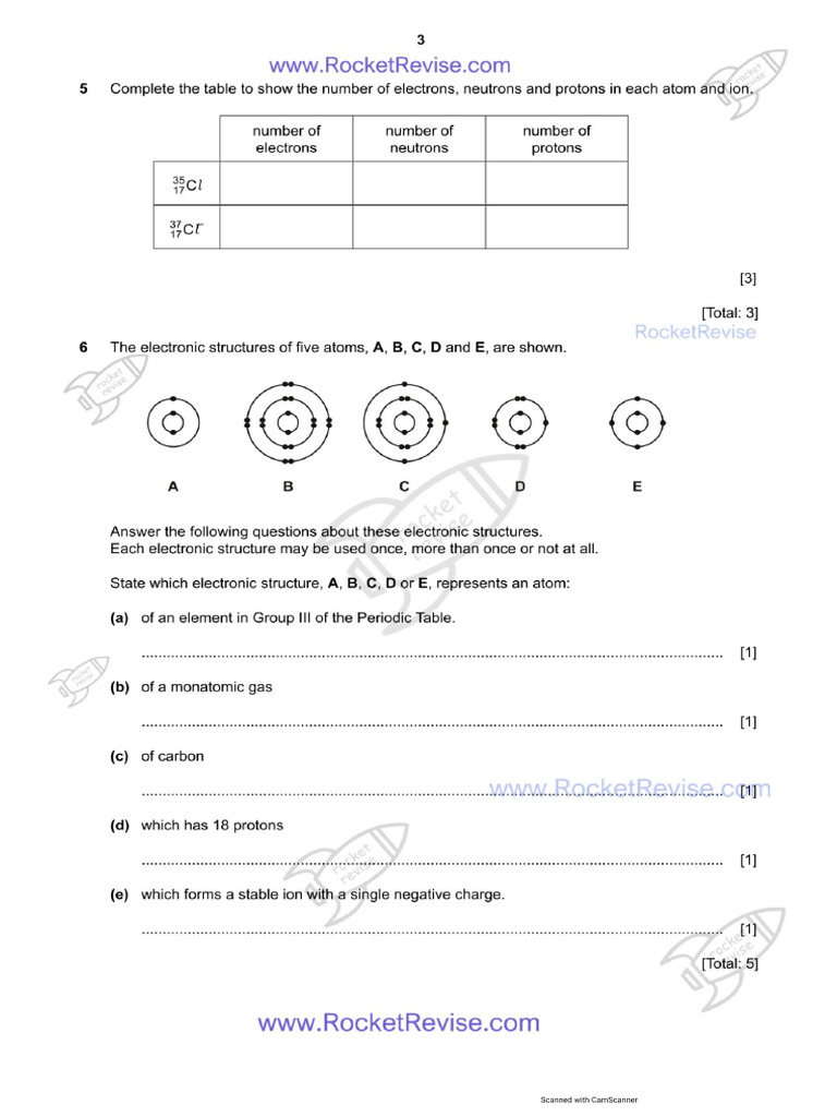 Atomic Structure and Periodic Table QP(1)(1) | PDF