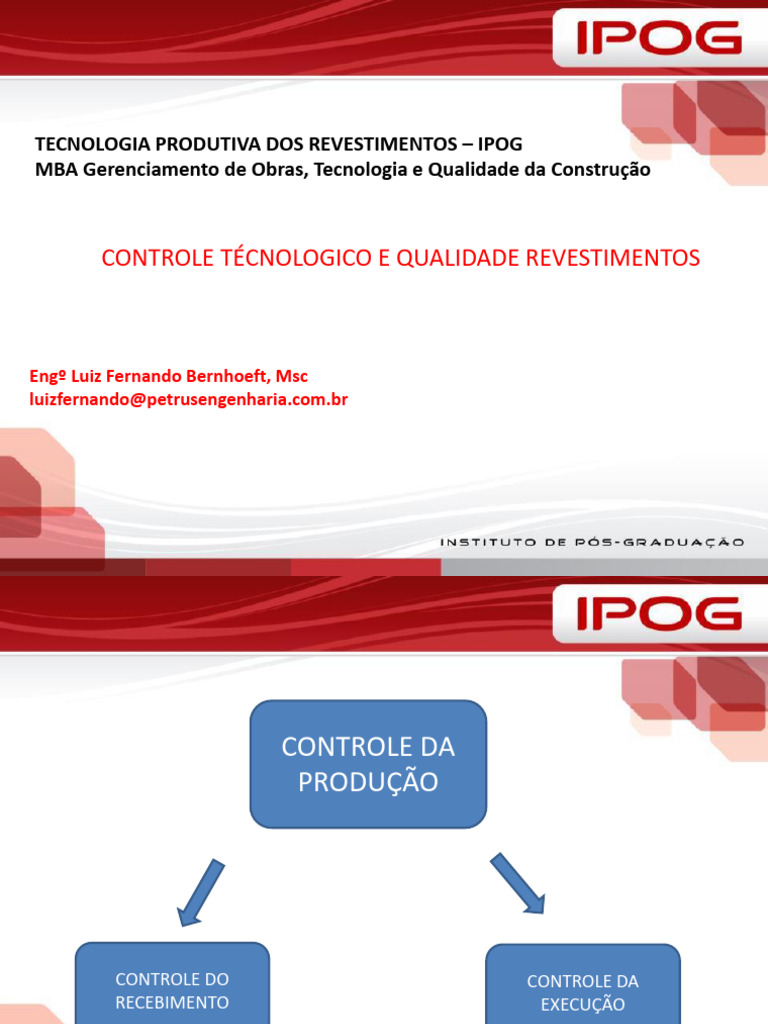 Aula 05 - Controle Tecnológico e Qualidade | PDF