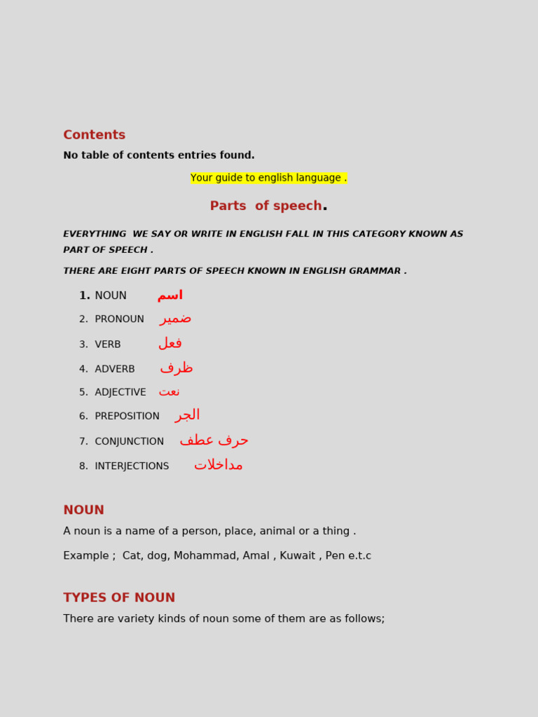 Your Guide To English Language | PDF