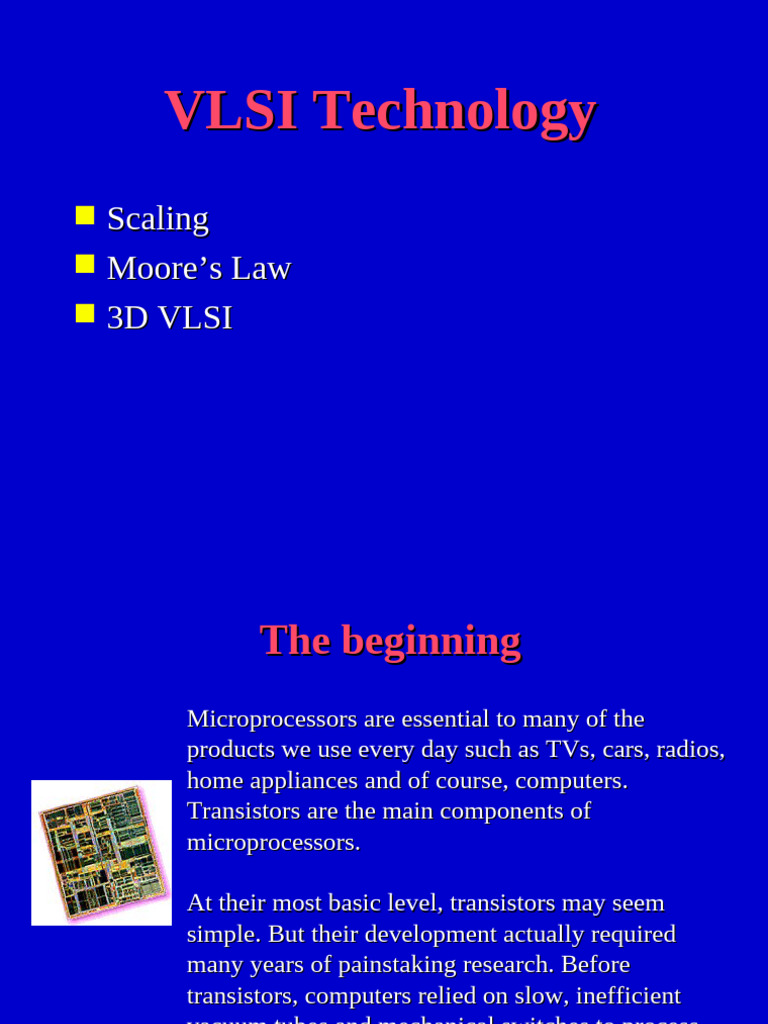 Vlsi Technology | PDF | Integrated Circuit | Semiconductor Device ...