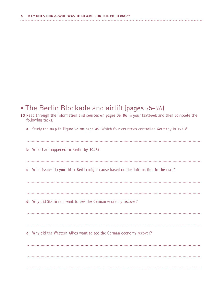 4 - Berlin Blockade, Warsaw Pact, NATO | PDF | Warsaw Pact | East Germany
