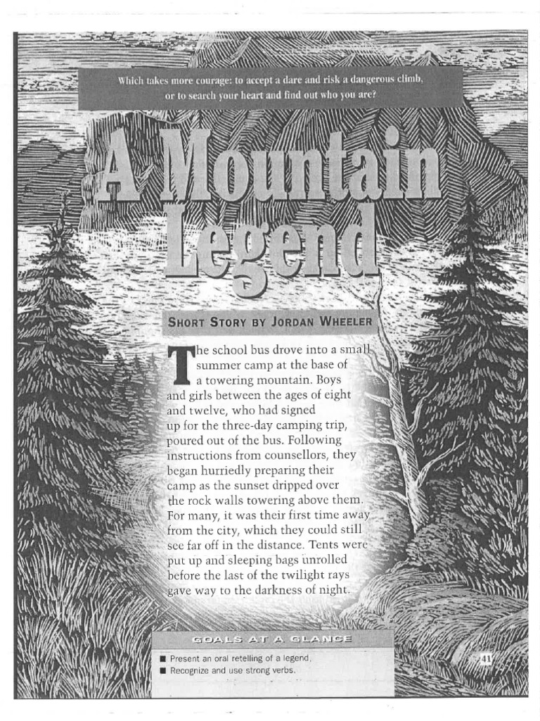 Lesson 5 - A Mountain - Legend (Text) | PDF