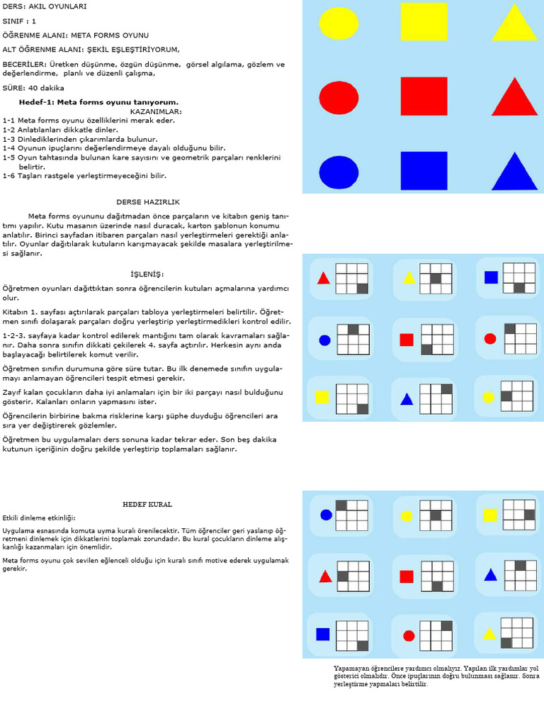 Meta-Forms Klavuz Kitap | PDF