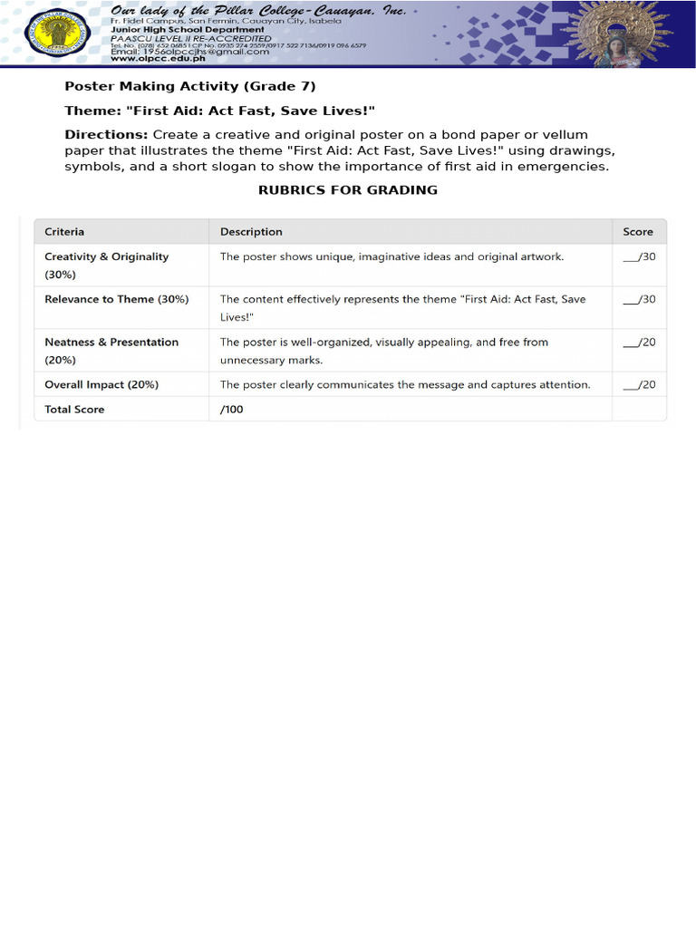 Grade 7 Activity | PDF