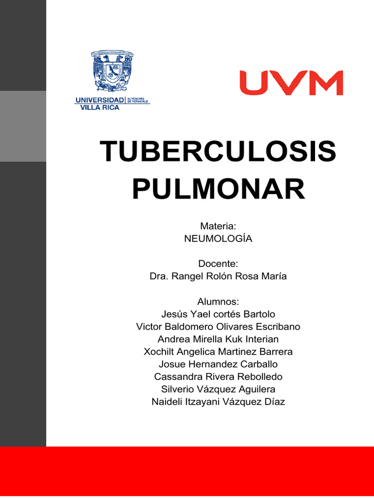 Tuberculosis Pulmonar | PDF | Tuberculosis | VIH