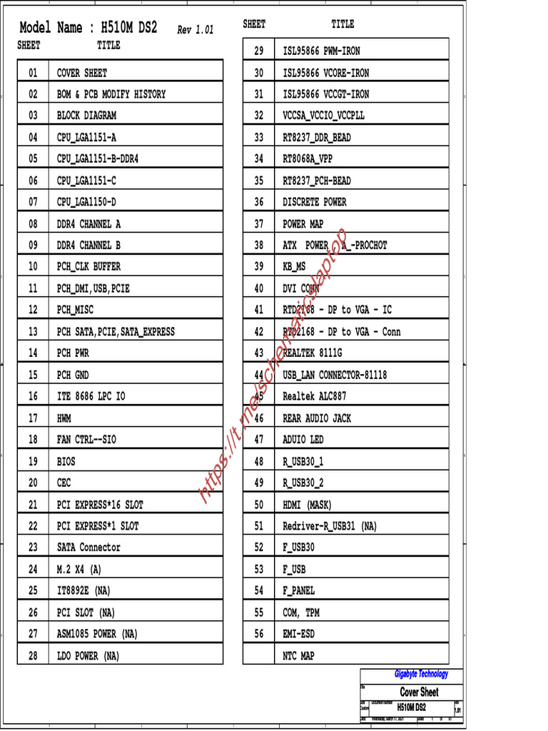 Gigabyte GA-H510M DS2 REV1.01 PDF | PDF | Computer Hardware | Physical Layer Protocols