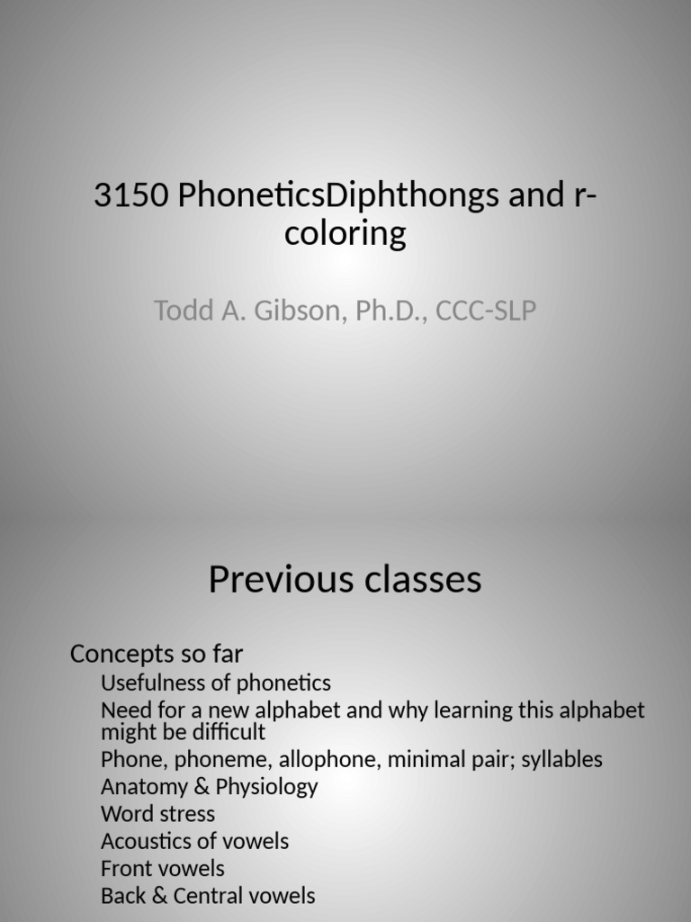 Diphthongs R Coloring Moodle | PDF | Vowel | Phoneme