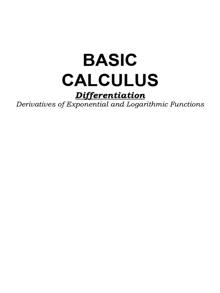 Las in Basic Calculus q3w6 Lesson 5.4 Arlando | PDF | Exponentiation | Exponential Function