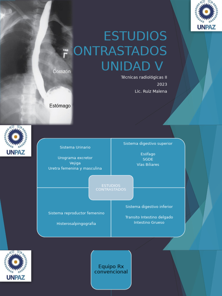 Estudios Contrastados en Radiología | PDF | Rayo X