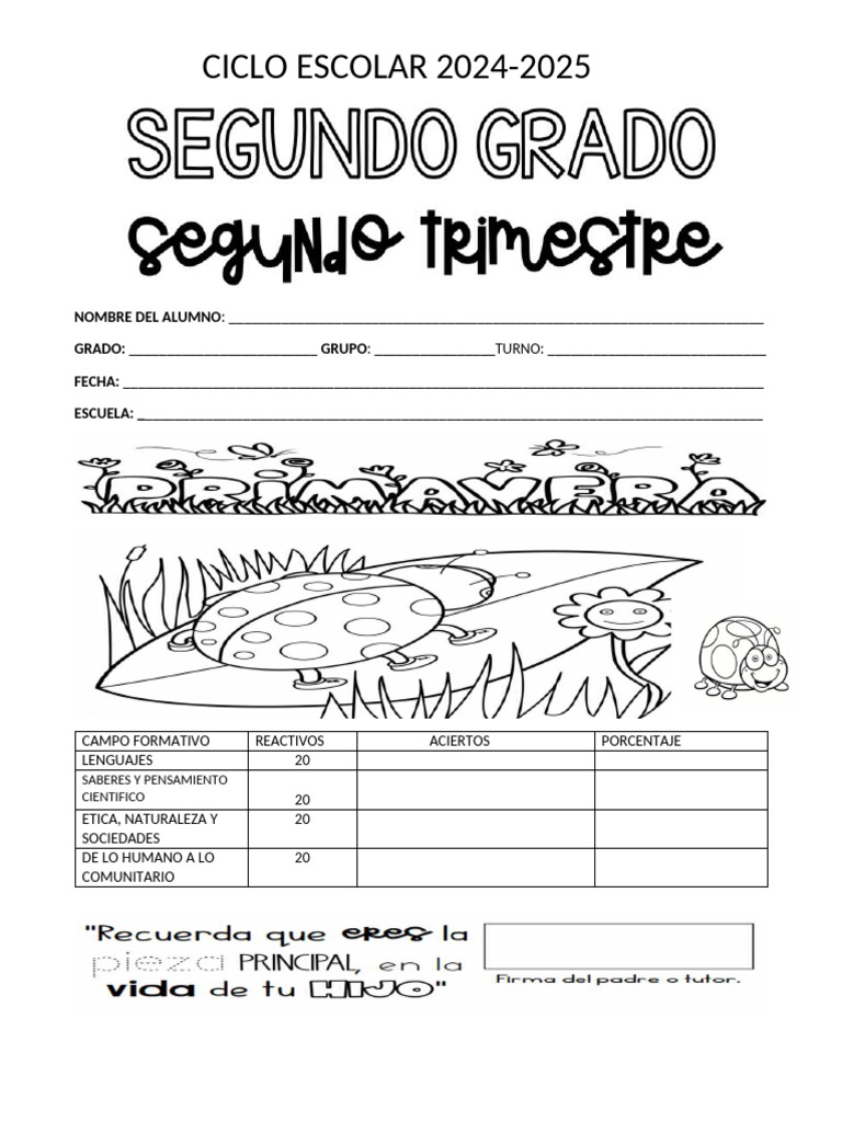 Caratula Segundo Periodo | PDF