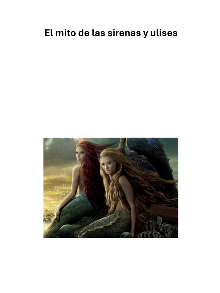 El mito de las sirenas y ulises | PDF
