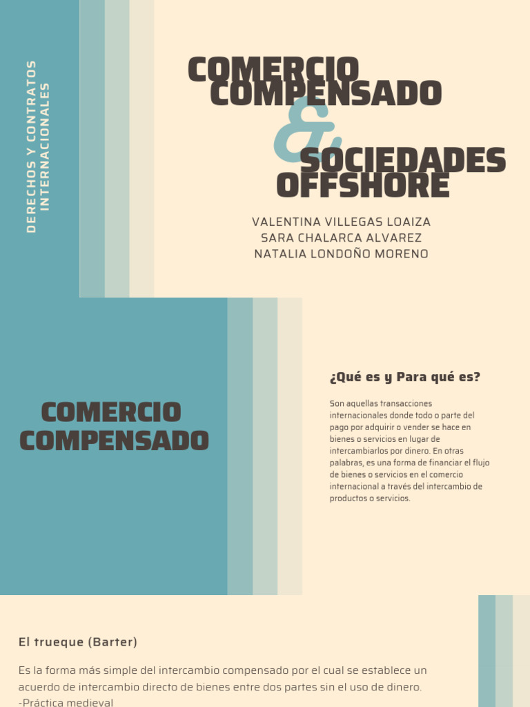 Comercio Compensado y Contratos Offshore | PDF | Comercio | Permuta