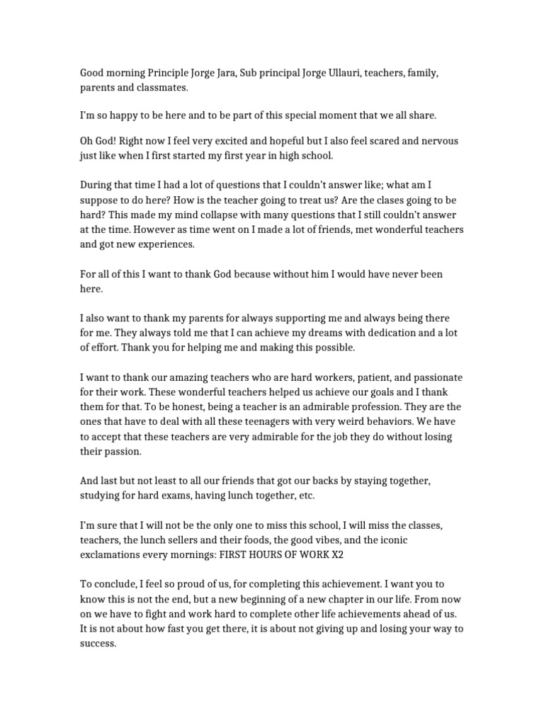 Graduation Presentation | PDF