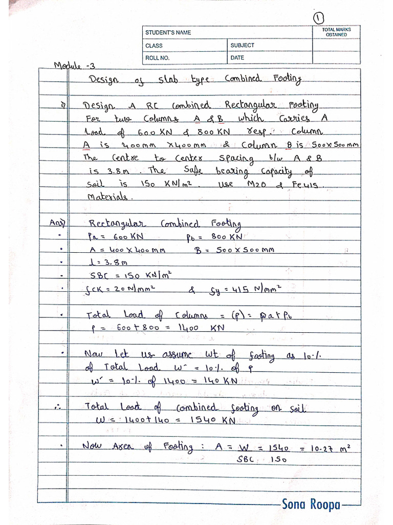 Module 3 Adv RCC | PDF