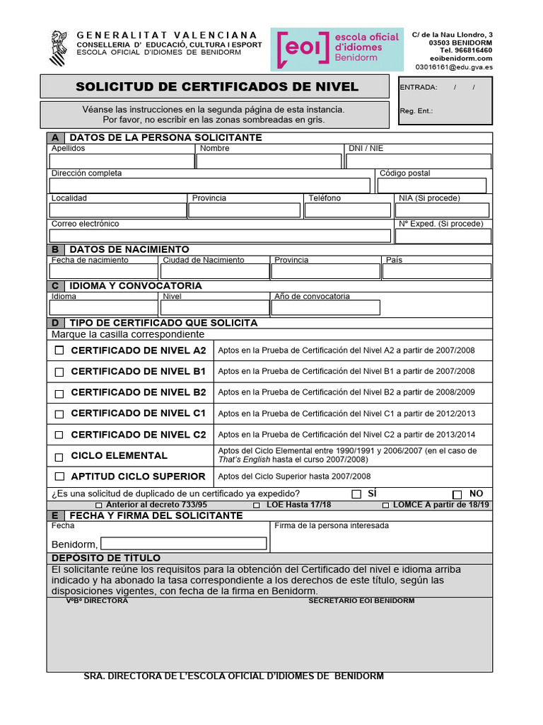 Solicitud-titulo-ES | PDF