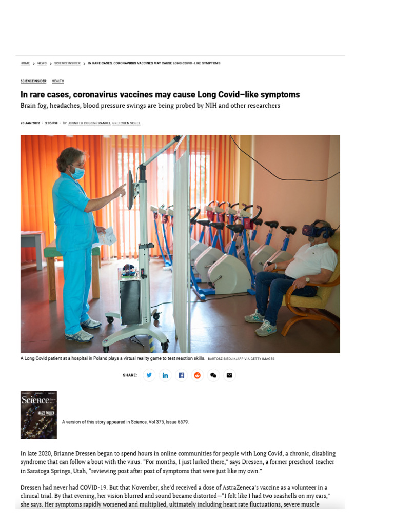 In Rare Cases, Coronavirus Vaccines May Cause Long Covid-Like Symptoms ...