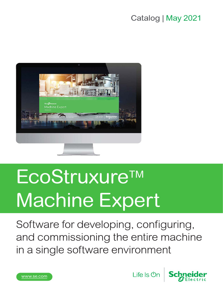 Catalog Ecostruxure Machine Expert Software For Developing Configuring And Commissioning The
