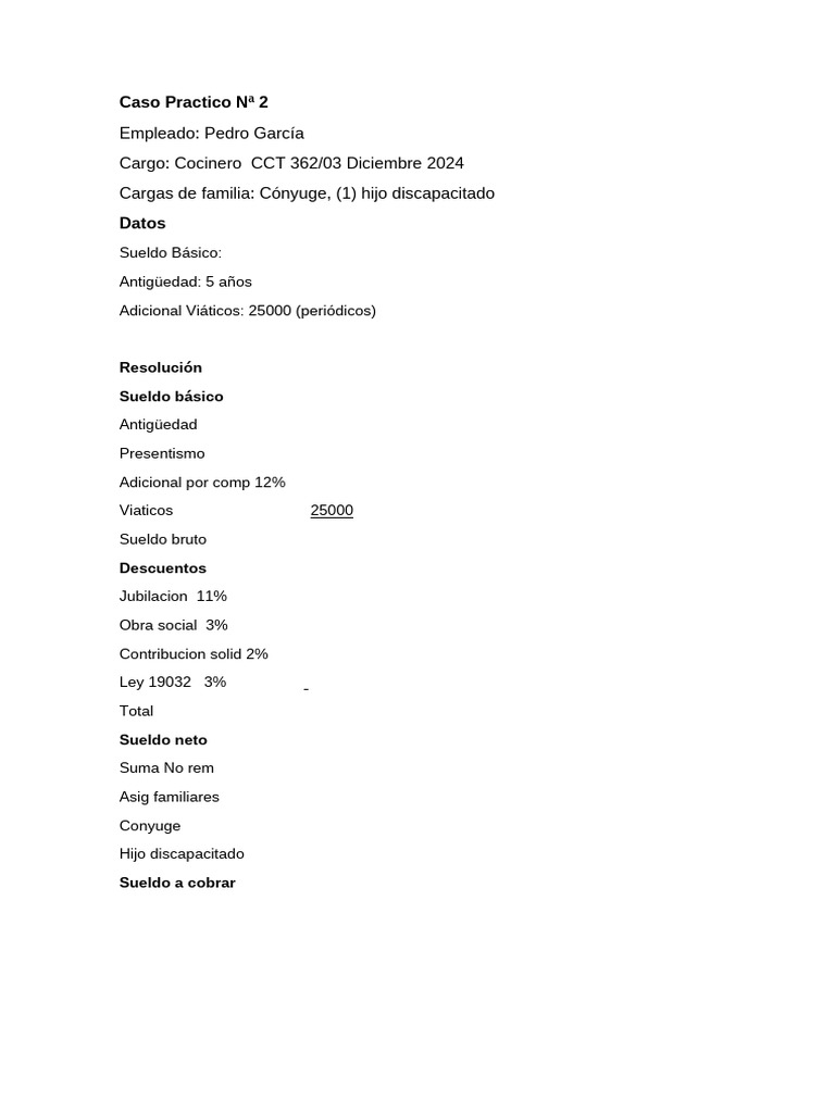 Caso Practico N 2 | PDF