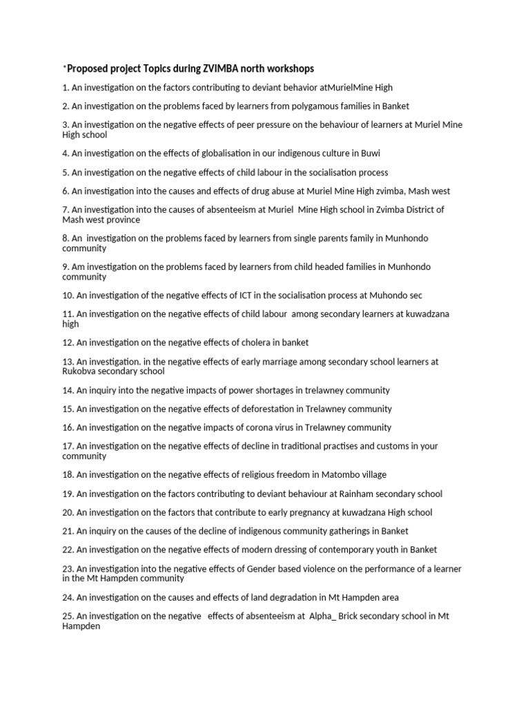 Projects To Print Samples | PDF | Family | Ph