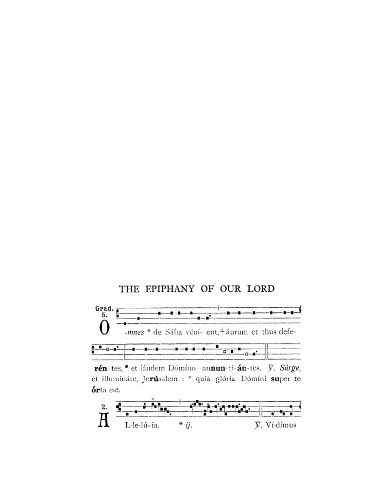 Gradual and Alleluia (Simplex Tone) Epiphany | PDF