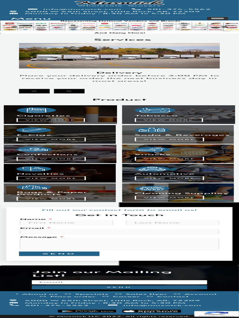 Home - Muswick Wholesale Grocers | PDF