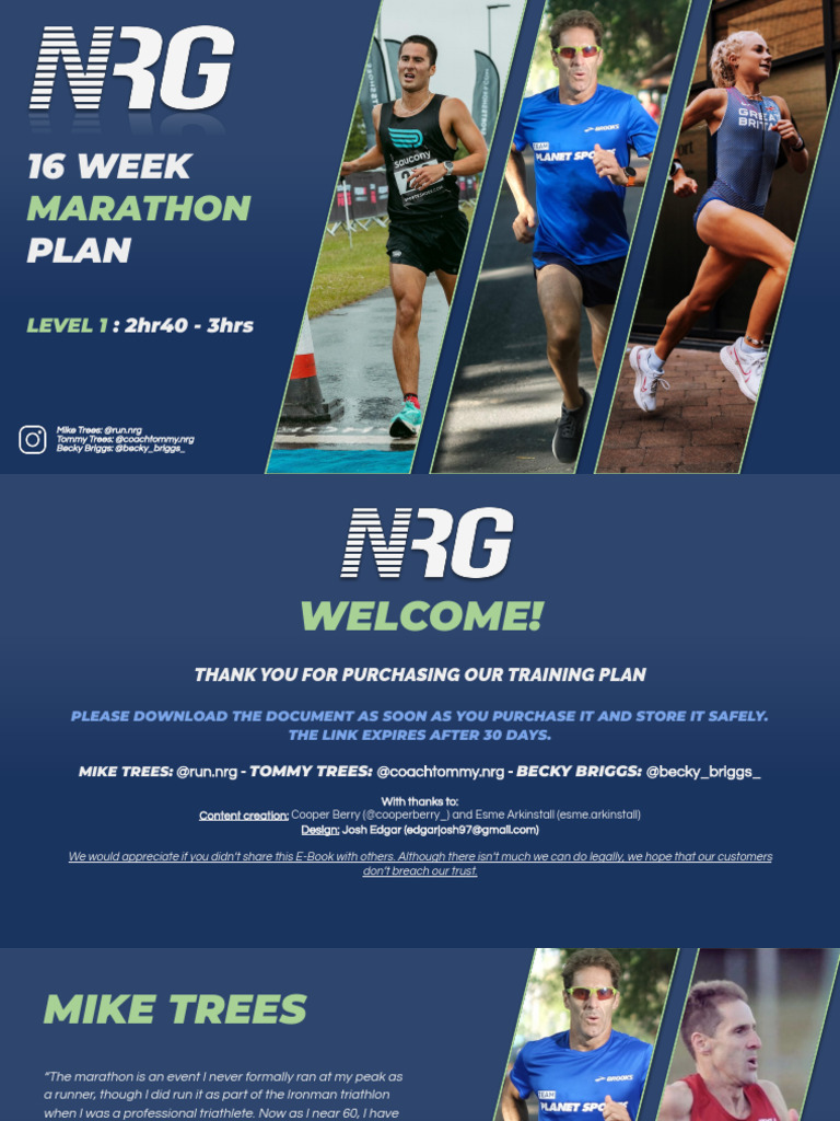 Marathon 2.0 Level 1 Final Draft | PDF | Strength Training | Running