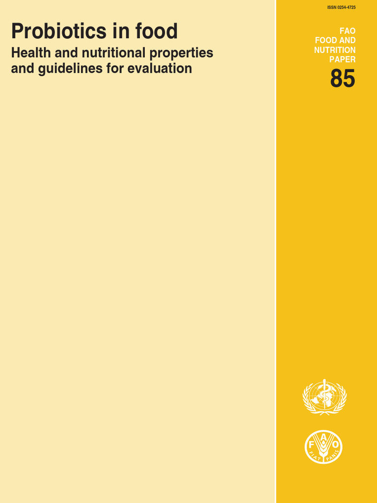 7 Fao Who | PDF | Probiotic