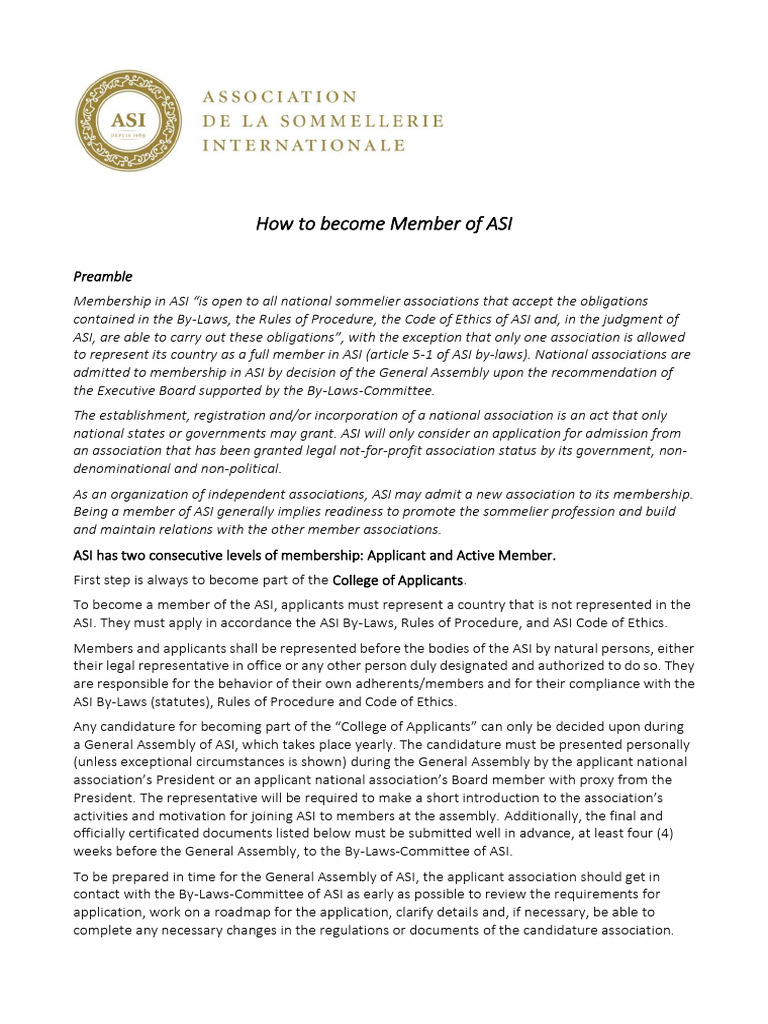 How to Join ASI as a Member | PDF | Justice | Crime & Violence