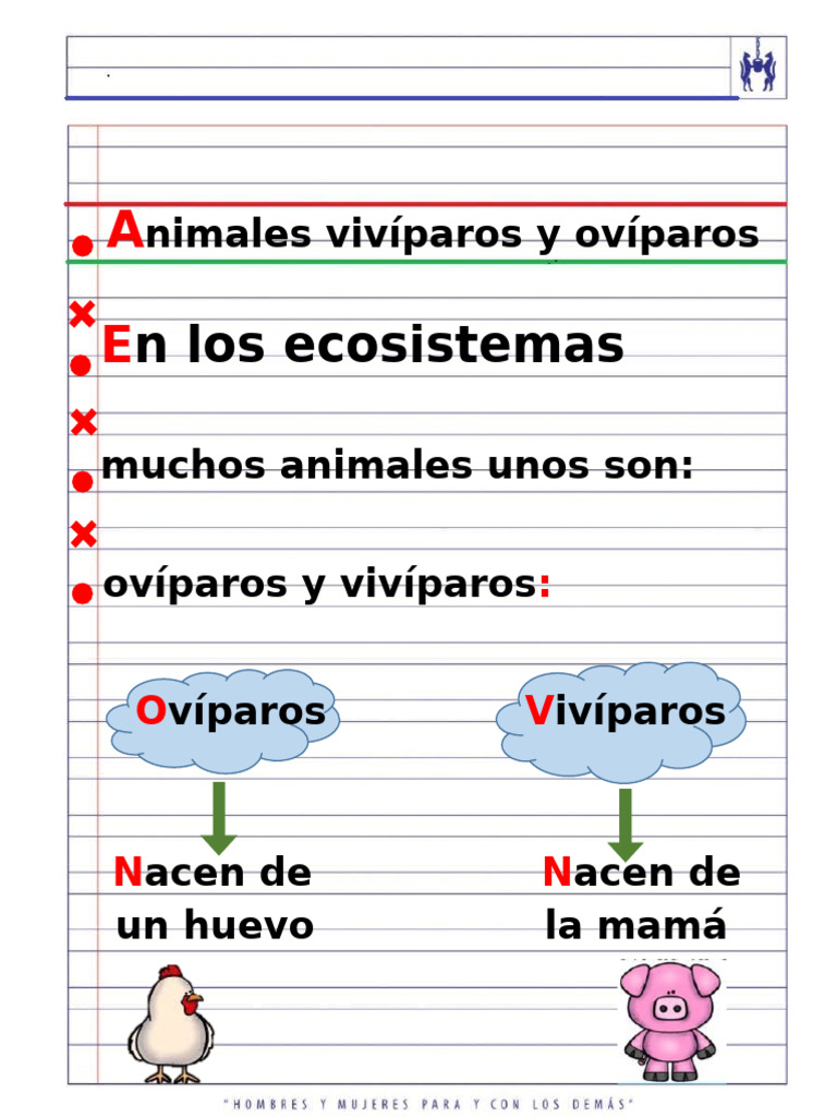 Animales Vivíparos y Ovíparos | PDF