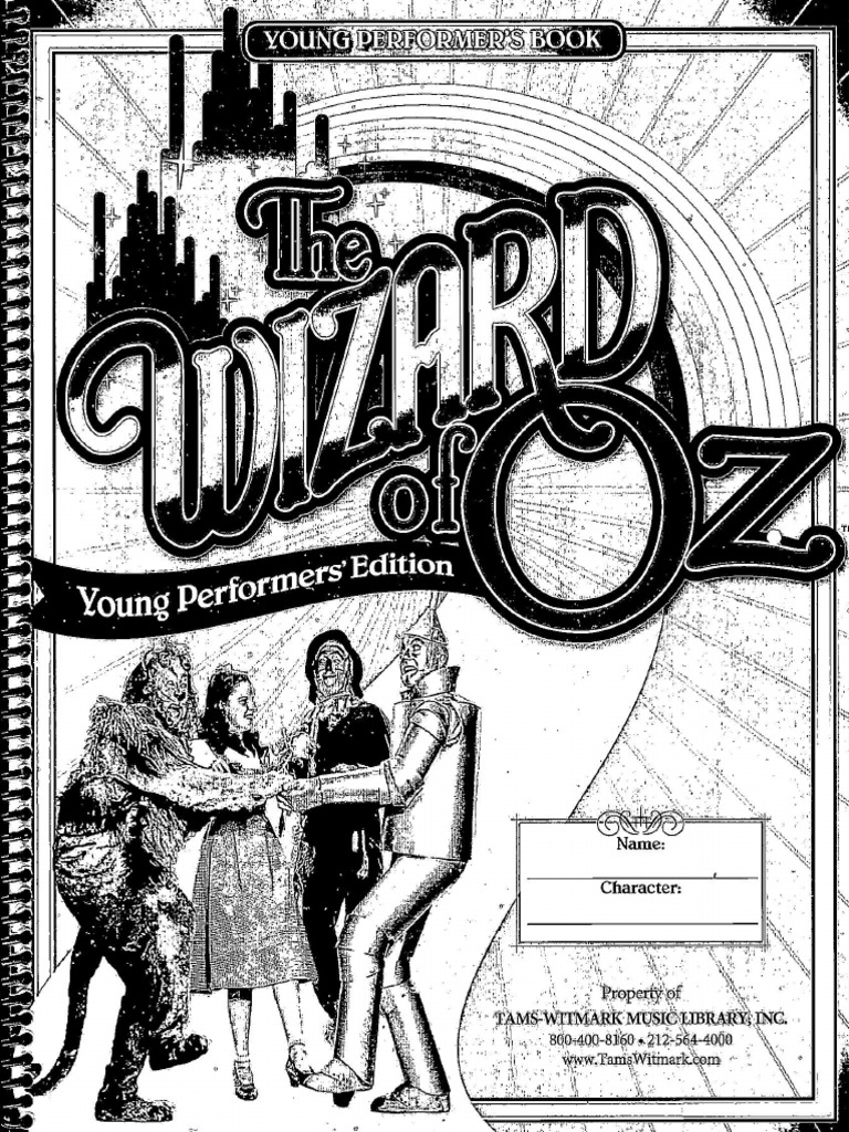 Lead Cast The Wizard of Oz Young Performers Edition Script 2 | PDF ...