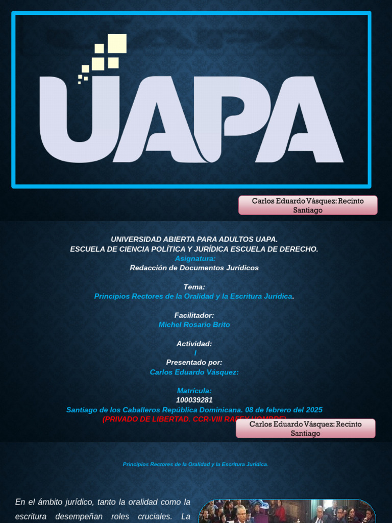 TAREA I de Redaccion de Documentos Juridicos. | PDF | Comunicación | Caso de ley