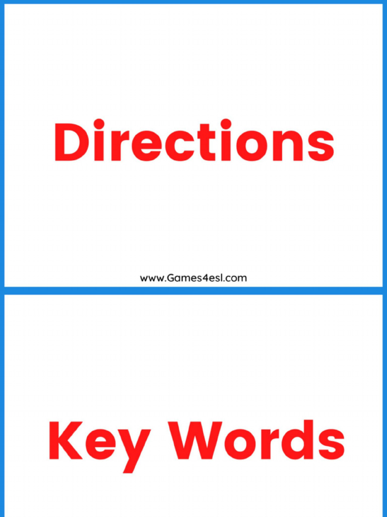 Giving Directions | PDF