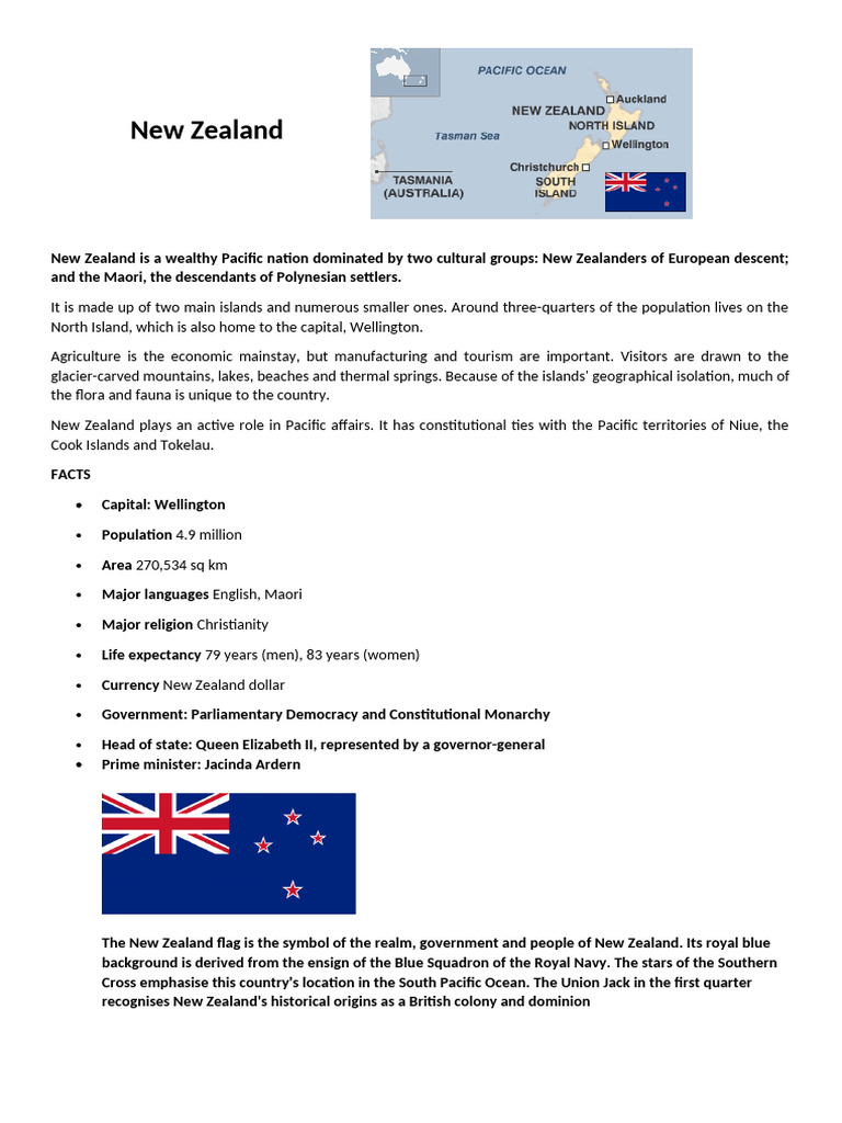 A Brief Introduction To New Zealand | PDF | New Zealand | Māori People