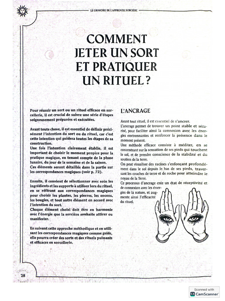 Préparatifs - Rituel Sort (Sana) | PDF