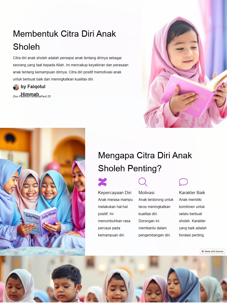 Membentuk Citra Diri Anak Sholeh | PDF