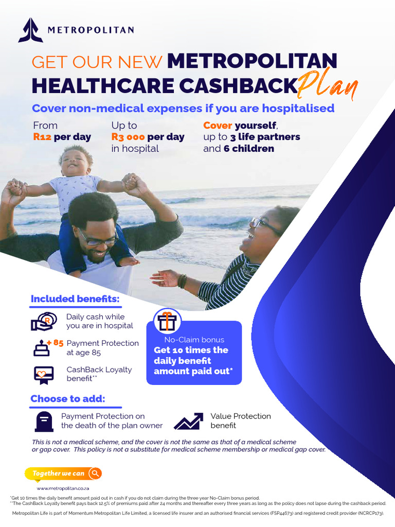 Metropolitan Healthcare Cashback Plan | PDF