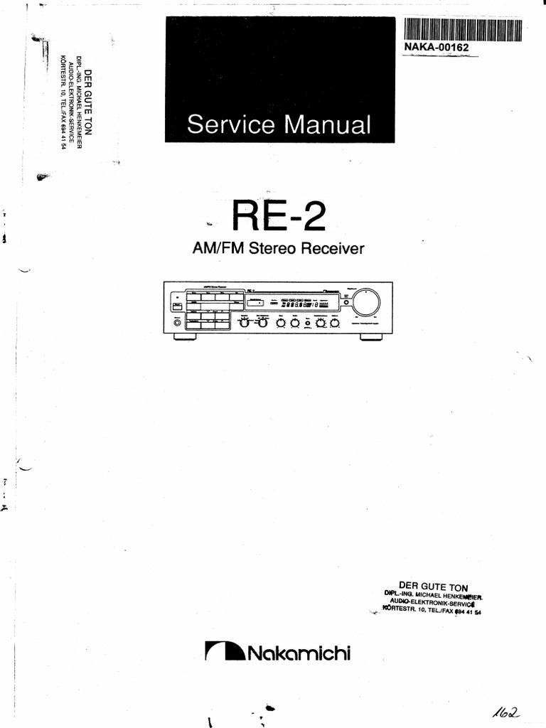 Nakamichi Re-2 SM | PDF