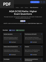 Cambridge (CIE) IGCSE Maths Extended Exam Questions & Answers By Topic 2023 [PDF](1) | PDF ...