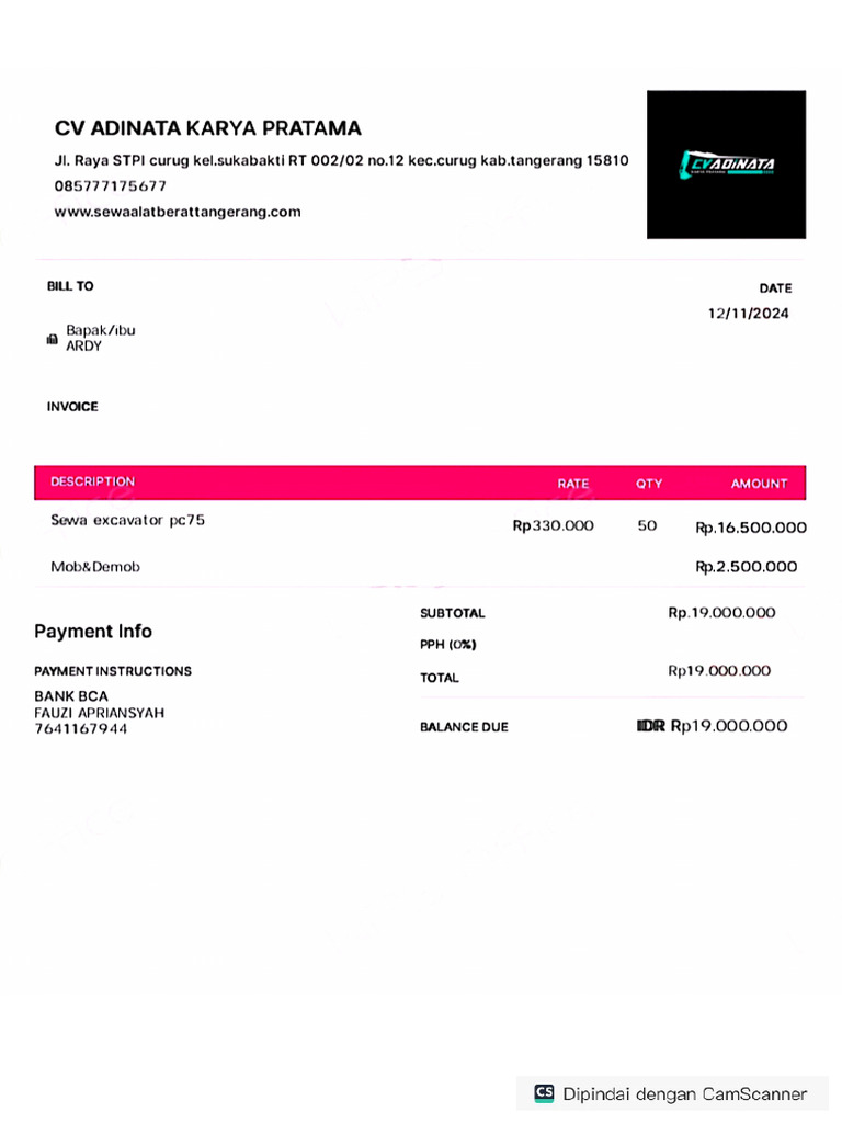 Invoice PC 75 | PDF