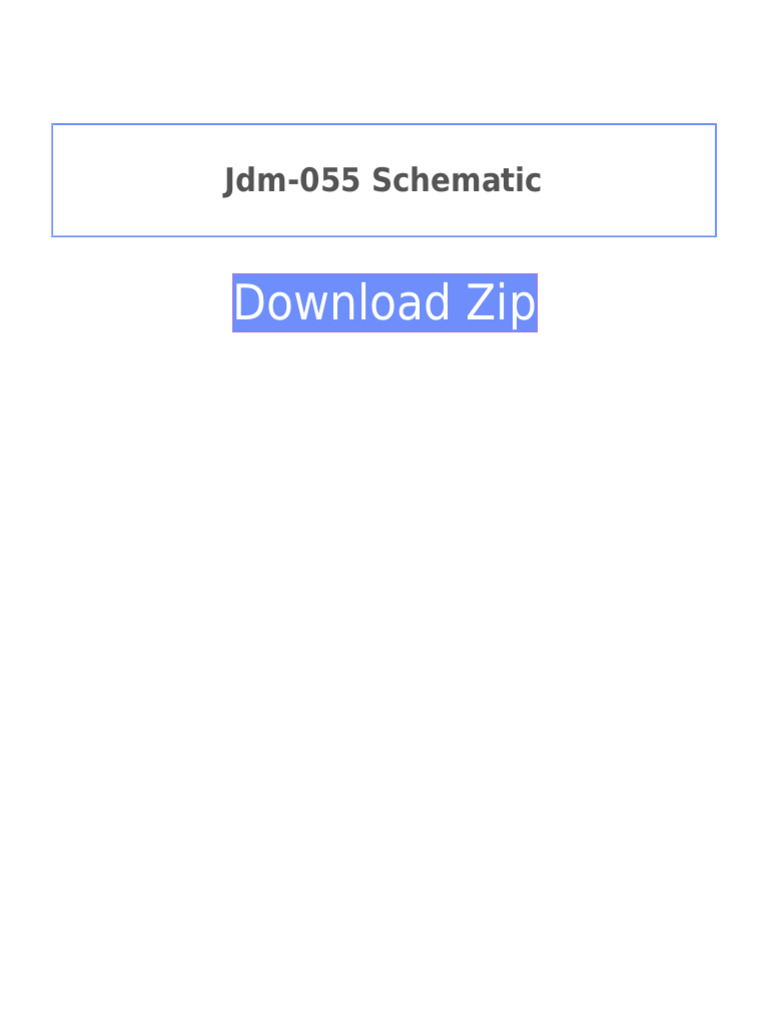 JDM 055 Schematic | PDF