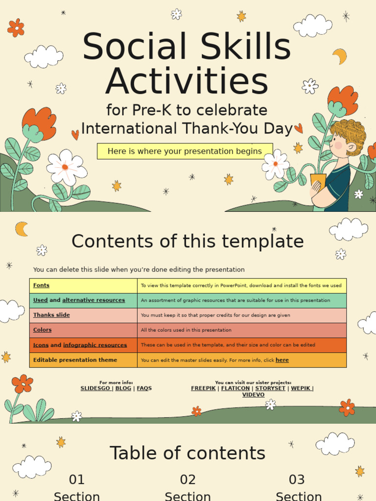 Social Skills Activities For Pre K To Celebrate International Thank You ...