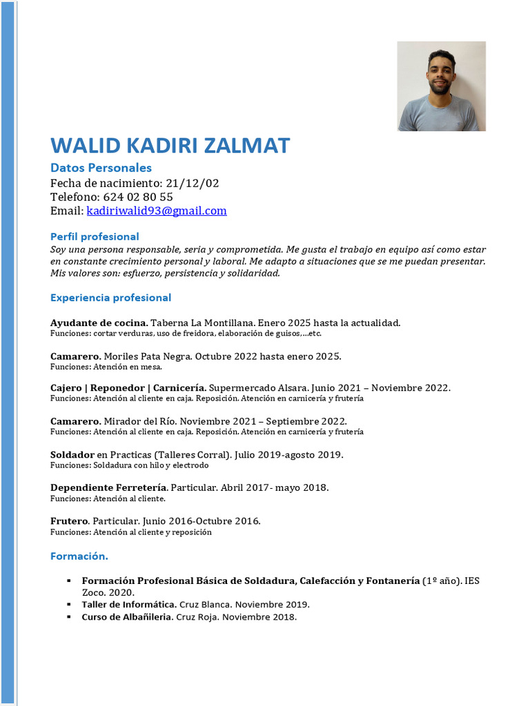 CV Walid Kadiri 2025 | PDF