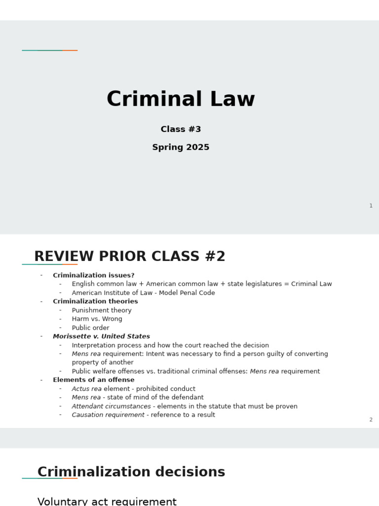 Understanding Criminal Law Principles | PDF | Mens Rea | Criminal Law