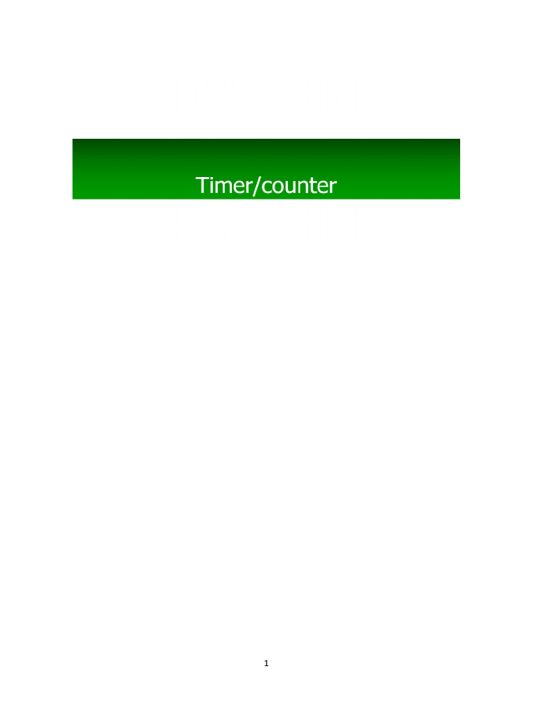 Timers | PDF