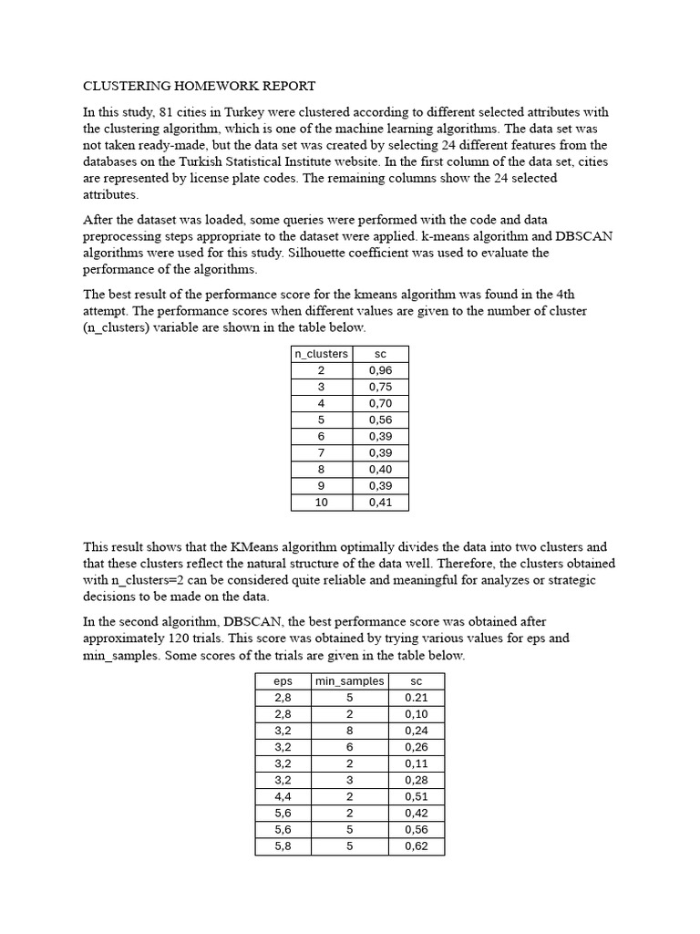KMeans vs DBSCAN: Clustering Analysis | PDF | Cluster Analysis ...