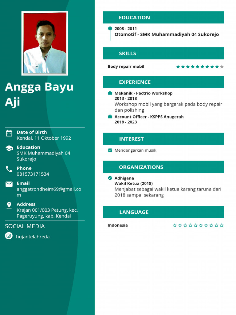 CV Angga | PDF