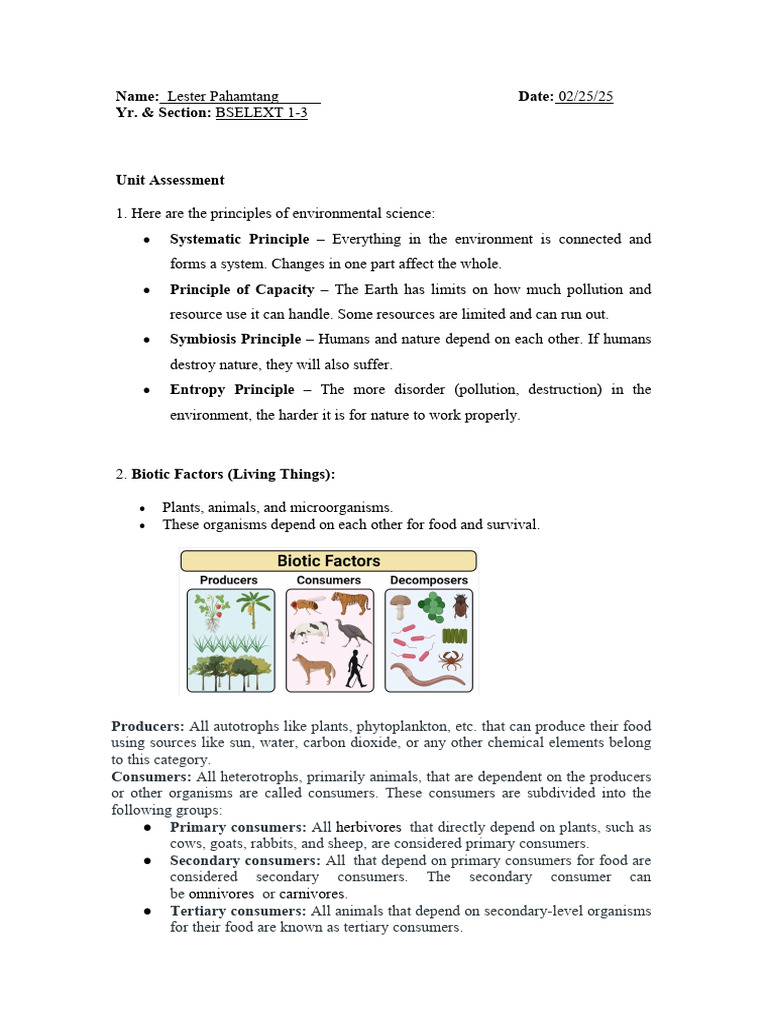Principles of Environmental Science | PDF | Atmosphere Of Earth ...