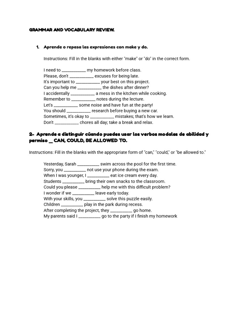 DEBERES para arobar tu examen | PDF | Learning